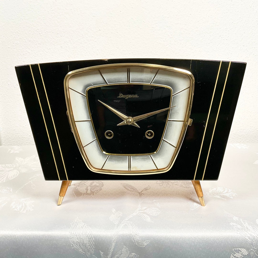 Restored Dugena Hermle Mid Century Mantel Clock With Chimes 1960 ...