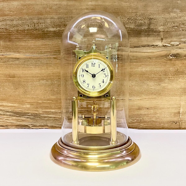 Anniversary Clock Glass Dome - Etsy