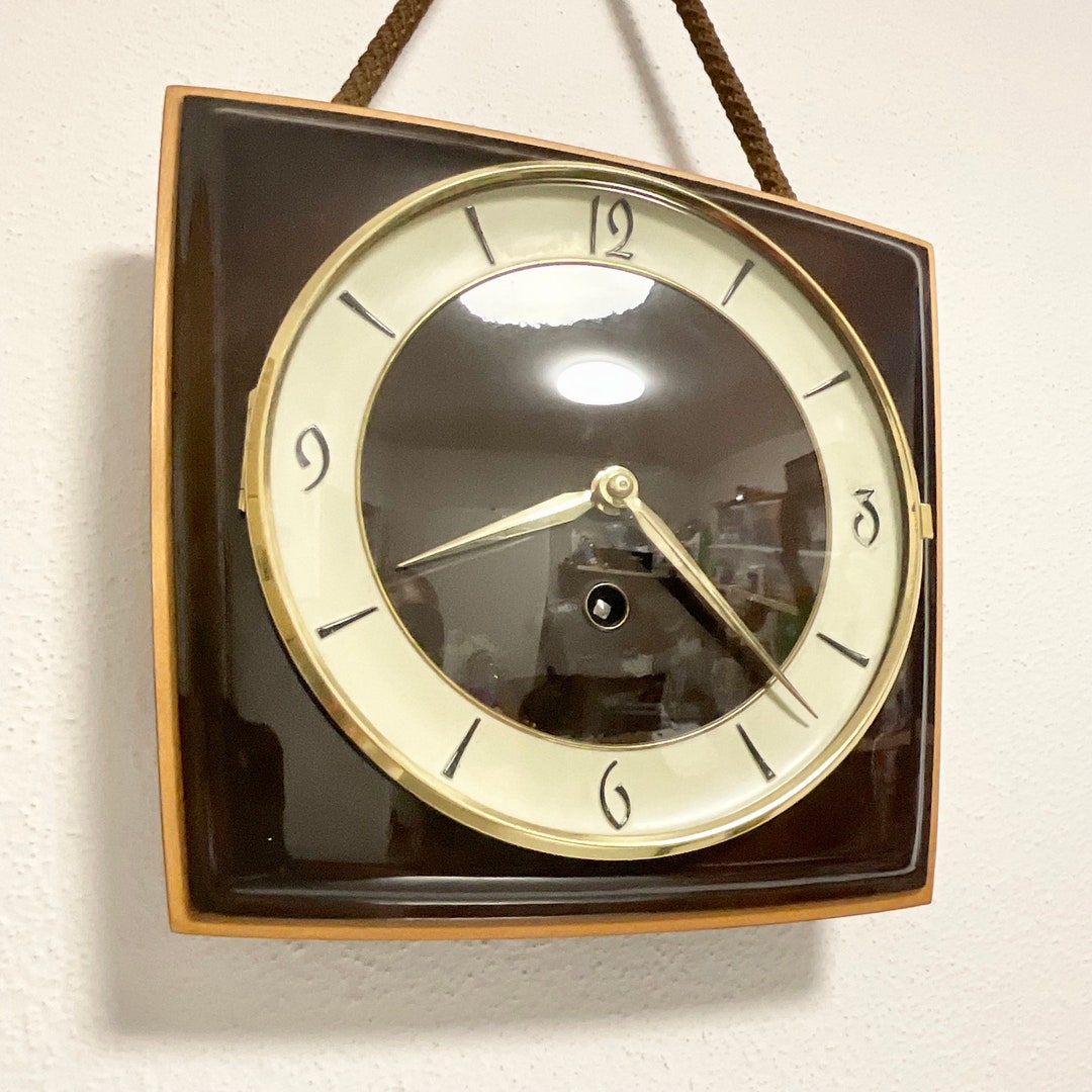 Working Hettich Mid Century Wall Clock Mechanical - 1950s - Etsy