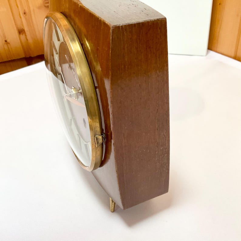 Vintage Emes Mantel Clock, 1960s - Mid-century Clock - Silent Quartz ...