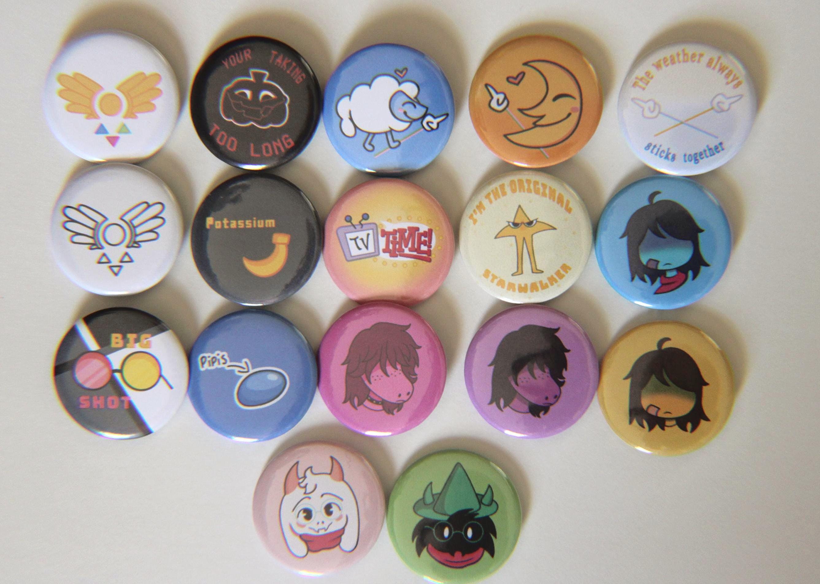 Deltarune Character & Themed Pin-back Buttons - Etsy