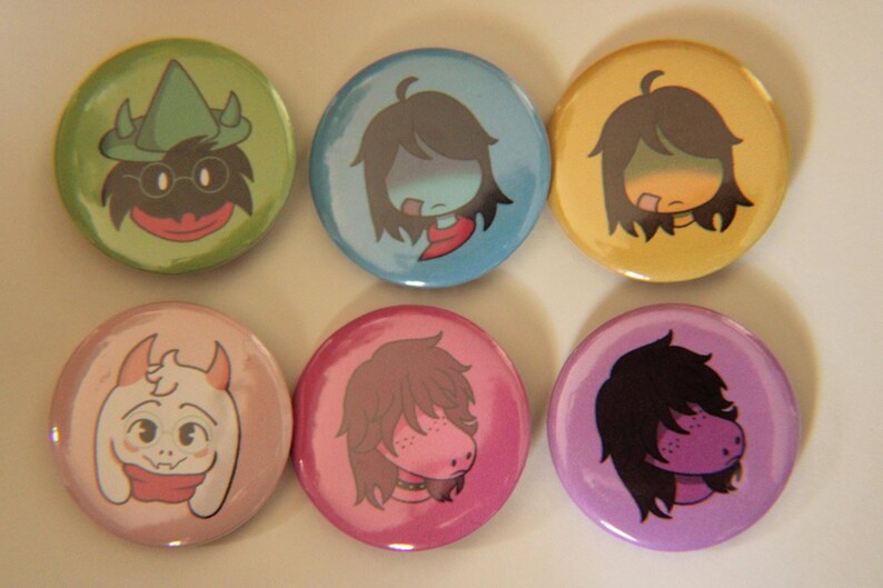 Deltarune Character & Themed Pin-back Buttons - Etsy