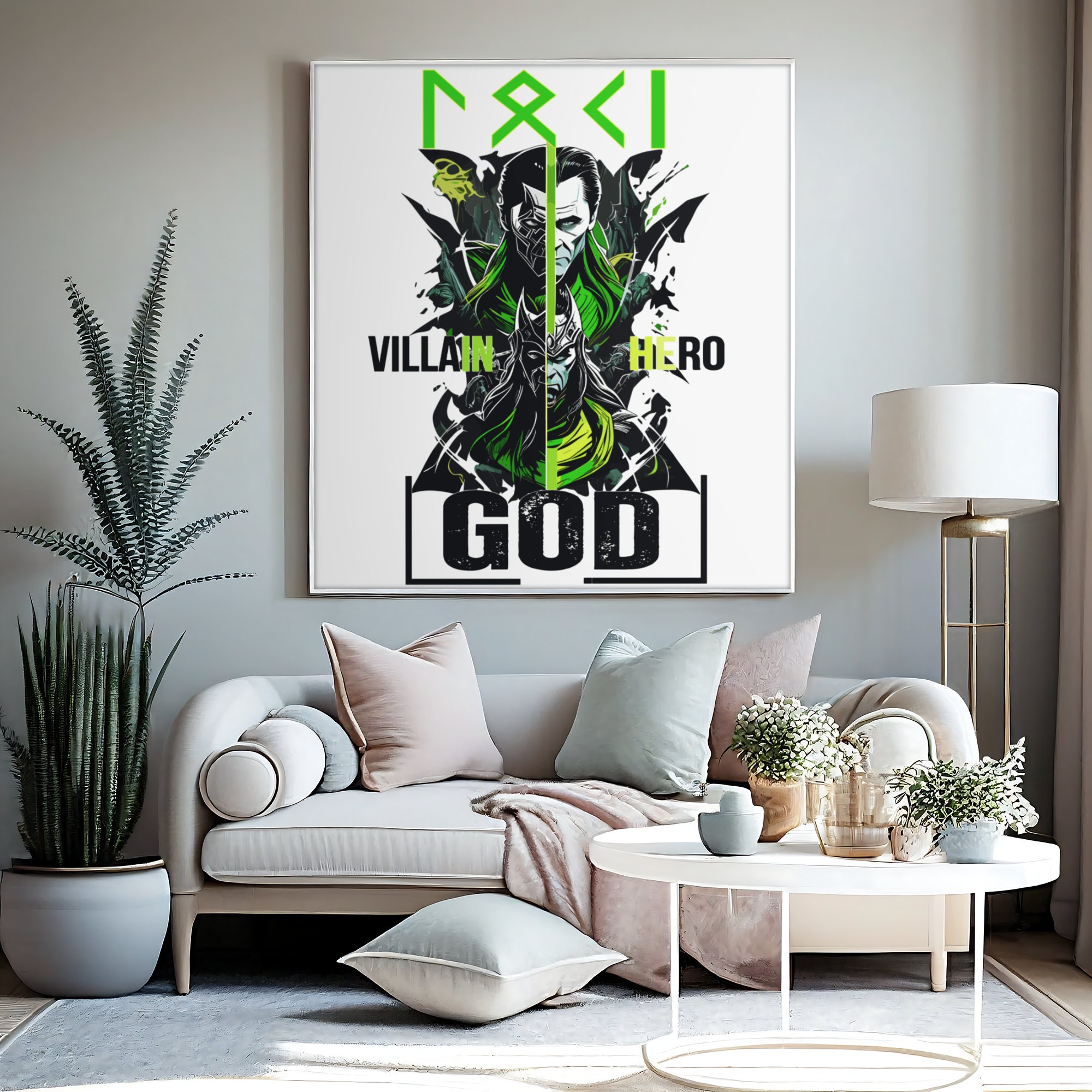 Villain Hero God Loki PNG 300 Dpi. Sublimation DTF DTG. Wall - Etsy