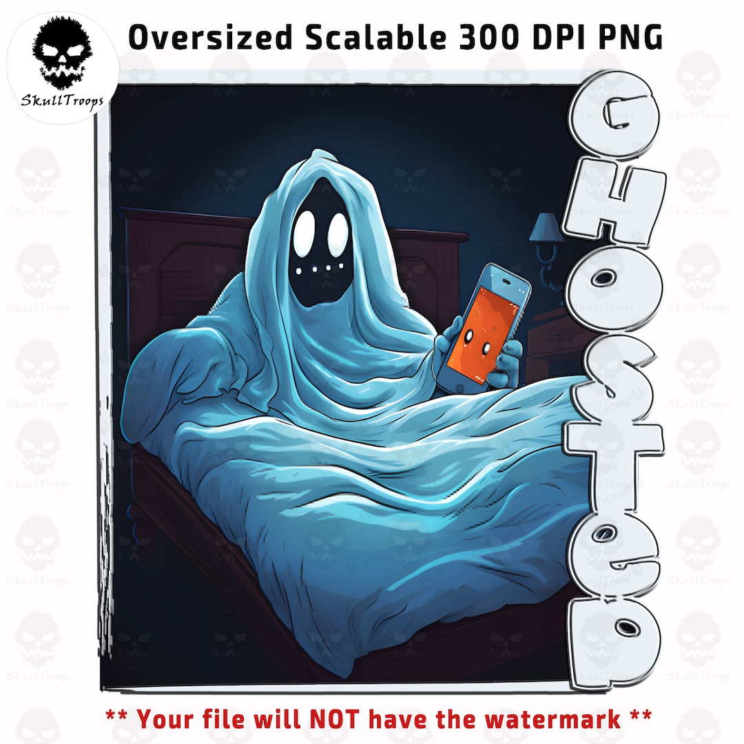 Ghosted PNG Tshirt-design. Sublimation, DTF DTG. Wall Art, Towels, Tote ...