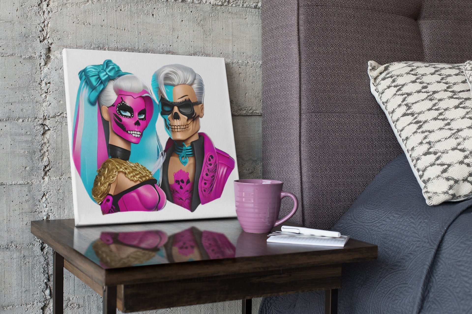 Skull Barb and Ken Seductive Enigma PNG 300 Dpi. Sublimation, DTF, DTG ...