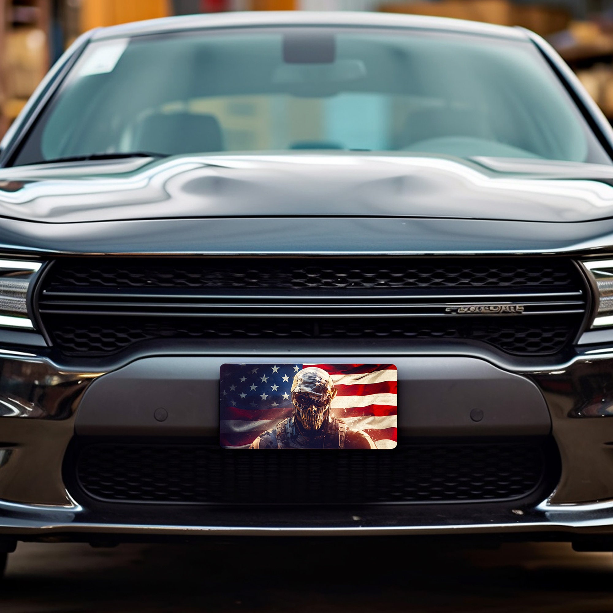 Skull Sentinel Car License Plate PNG, 300 DPI Instant Digital Download ...