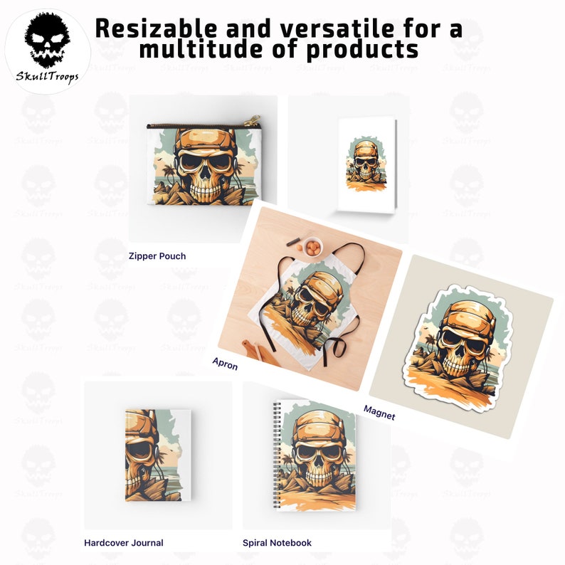 Skull Soldier Shore Trooper PNG 300 Dpi. Sublimation DTF - Etsy