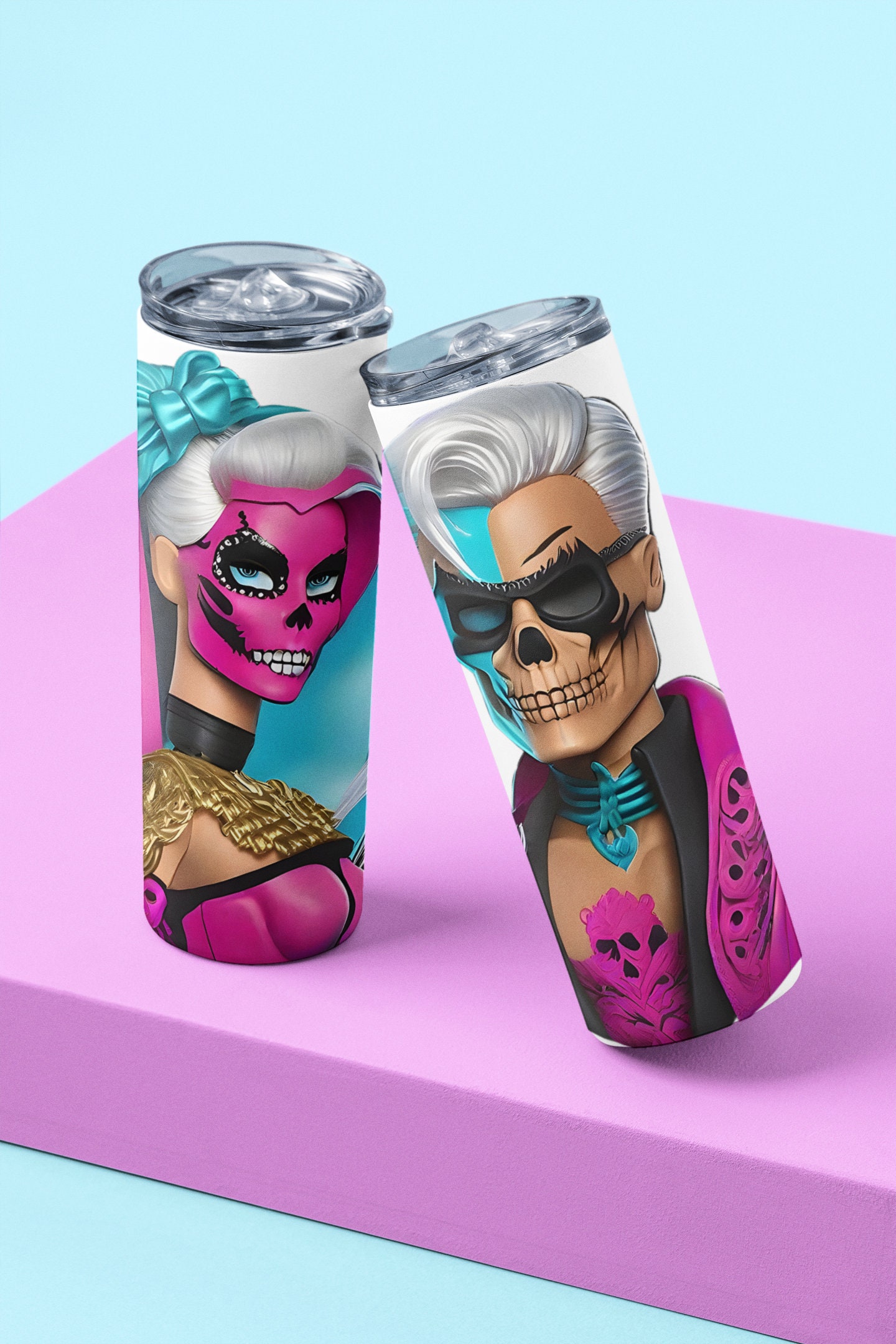 Skull Barb and Ken Seductive Enigma PNG 300 Dpi. Sublimation, DTF, DTG ...