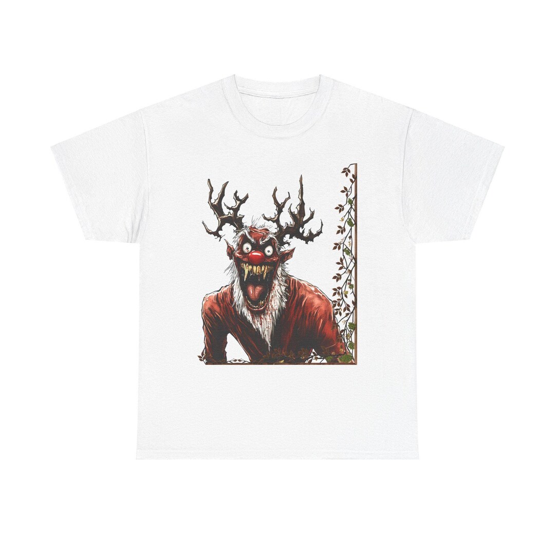 Gory Rudolph Christmas T-shirt: Bloody Reindeer, Dark Humor - Etsy