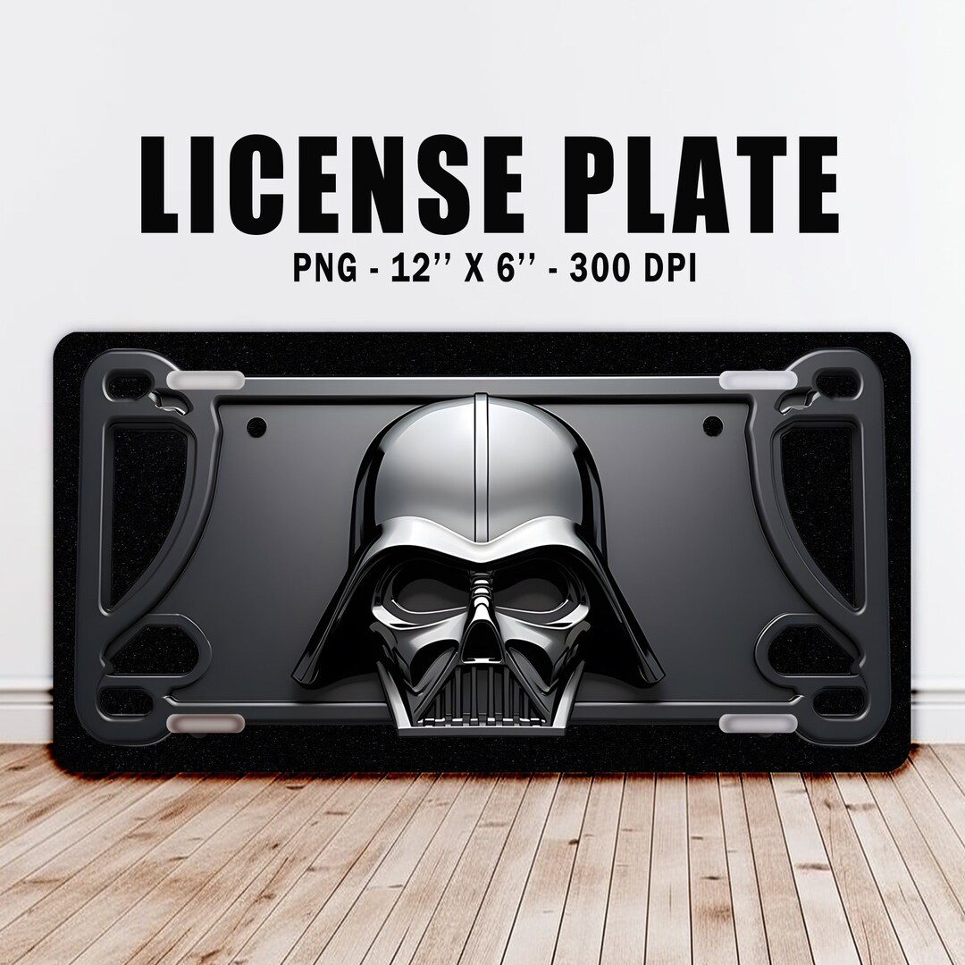 Darth Abyss Insignia Car License Plate PNG, 300 DPI Instant Digital ...