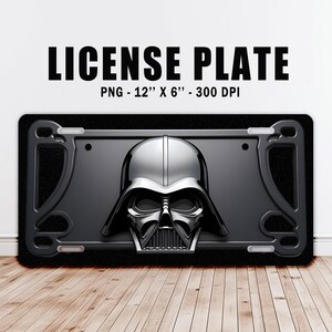 Darth Abyss Insignia Car License Plate PNG, 300 DPI Instant Digital ...