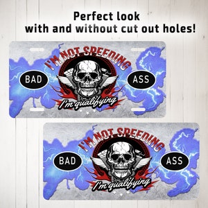Skull Speedster Car License Plate PNG Design Digital Download ...