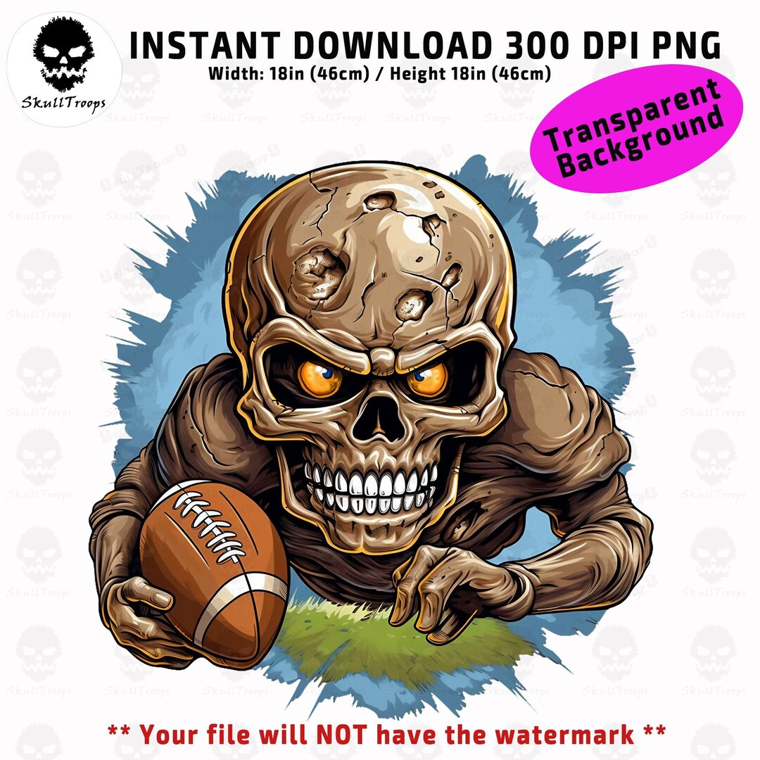 Skull Rattlehead Raider PNG 300 Dpi Digital Download. Sublimation DTF ...