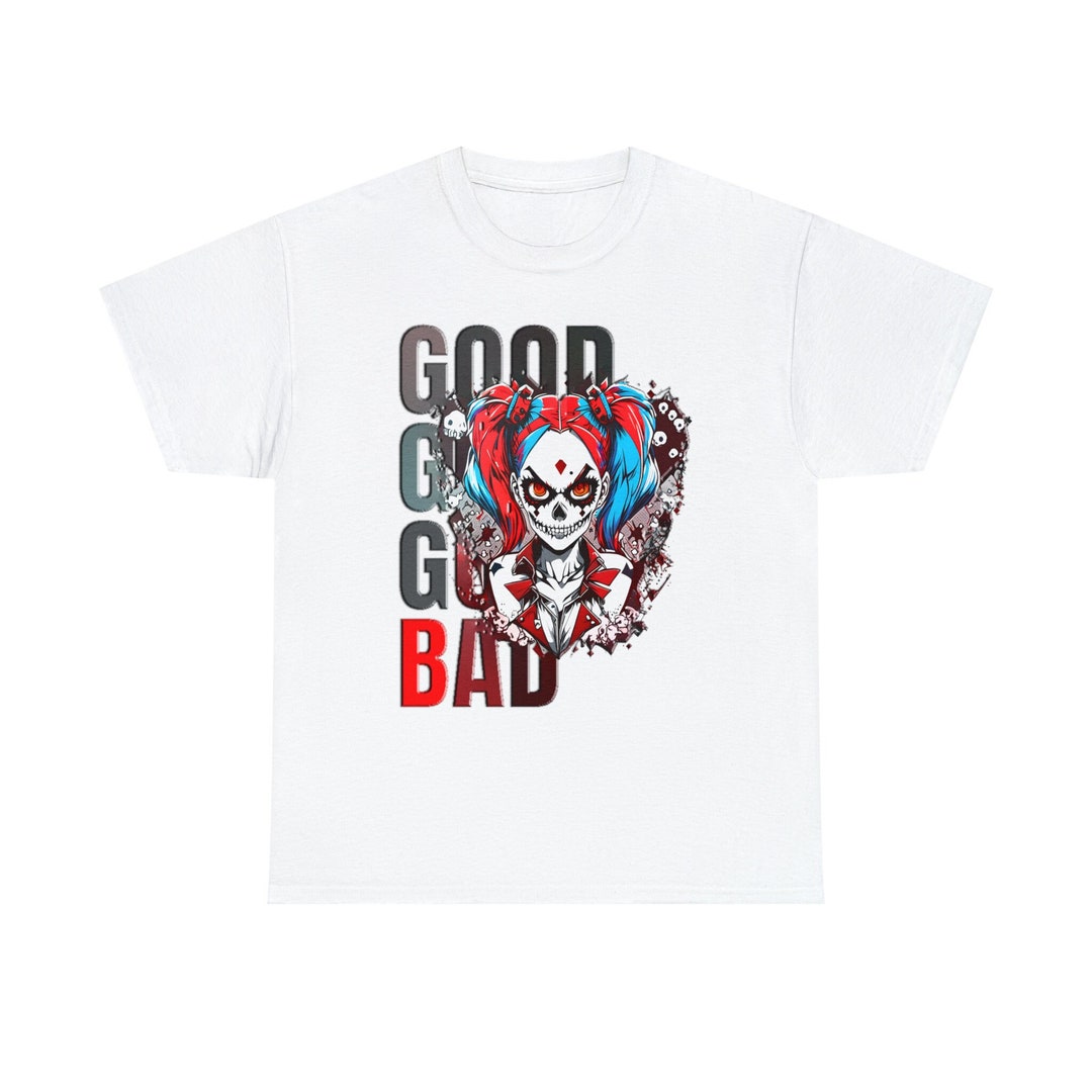 Skull Harley Good Girl Gone Bad T Shirt Unisex Heavy Cotton Tee
