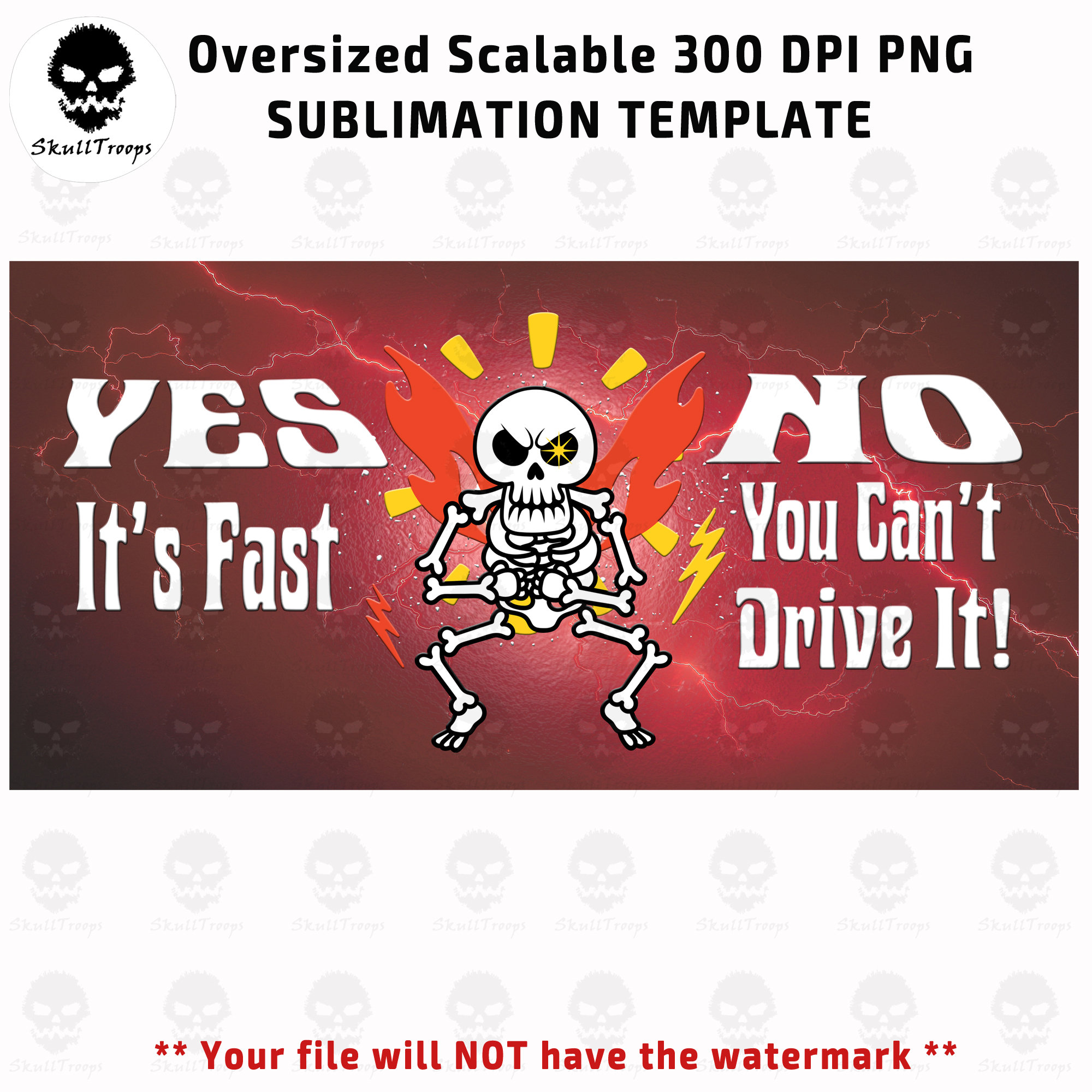 Skull Yes and No License Plate PNG, 300 DPI Digital Download ...