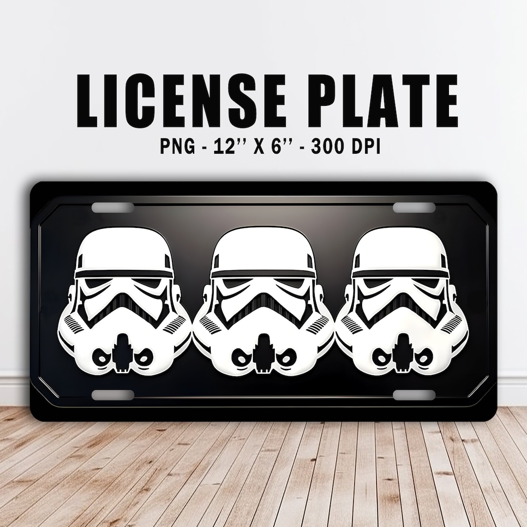 Trooper Trio Car License Plate PNG, 300 DPI Digital Download ...