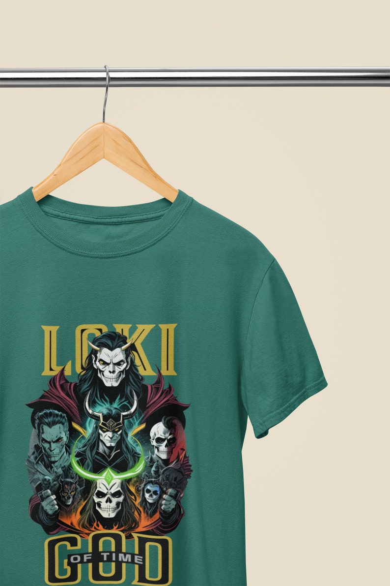 Skull Loki God of Time PNG 300 Dpi. Sublimation, DTF, DTG. Resizable ...