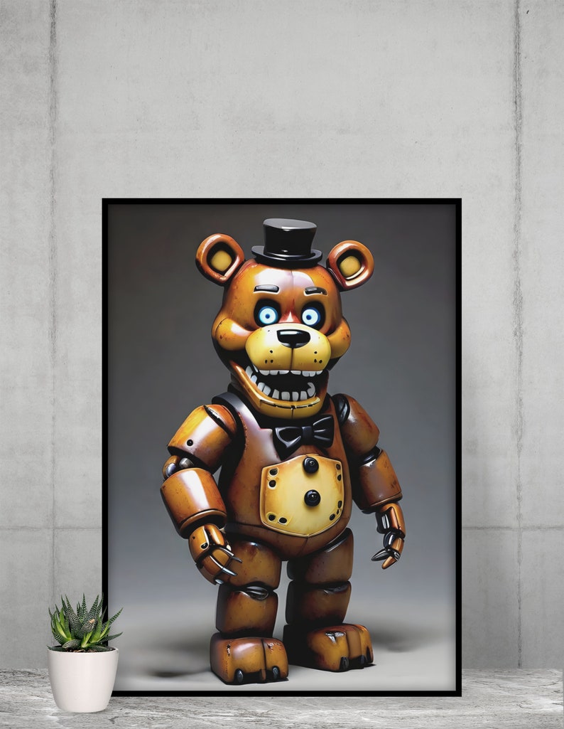 PNG inspirado en Fredy de FNAF: Oso animatrónico estilo porcelana ...