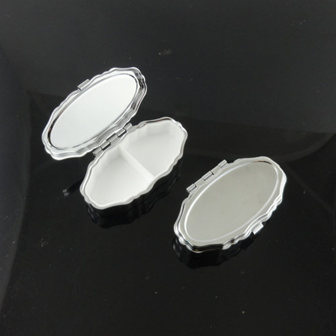 Oval Pill Box 55x30mm to Customize - Etsy