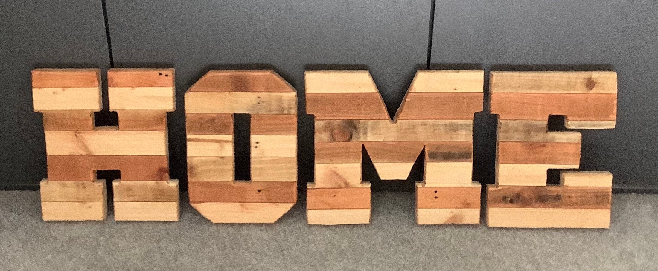 Rustic Wooden Letters - Etsy