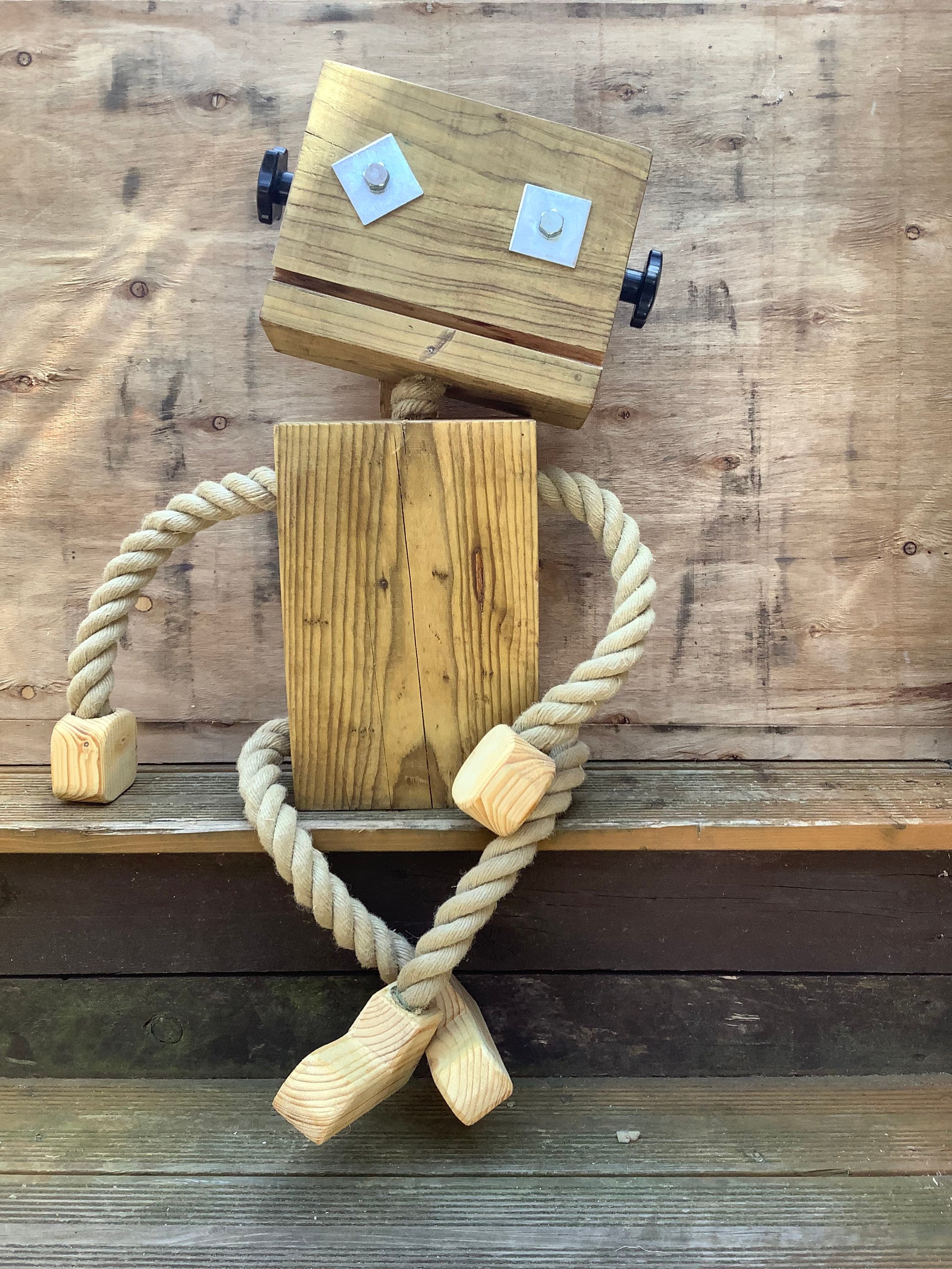 Large Wooden Robot Made From Recycled/ Reclaimed Timber ( Now Reduced ...