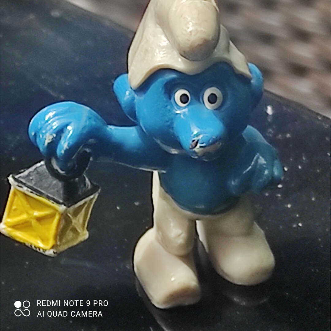 Smurf night watchman Schlumpf Nachtwächter Einzigartig - Etsy.de