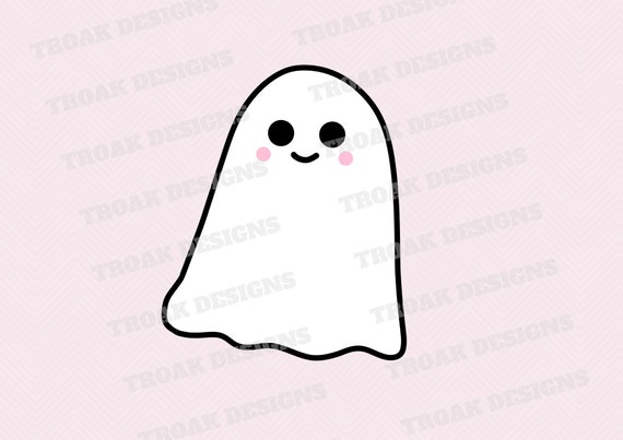 Cute Ghost SVG File Instant Download JPG PNG Commercial - Etsy