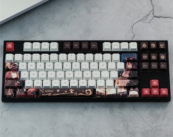 Hu Tao Keyboard Set - Etsy