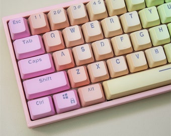 Rainbow Gradient Keycaps - Etsy
