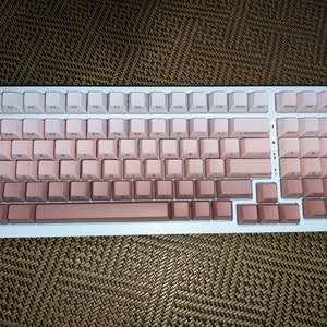 123PCS Pink Gradient Theme Keycap Setside Print Keycapoem - Etsy