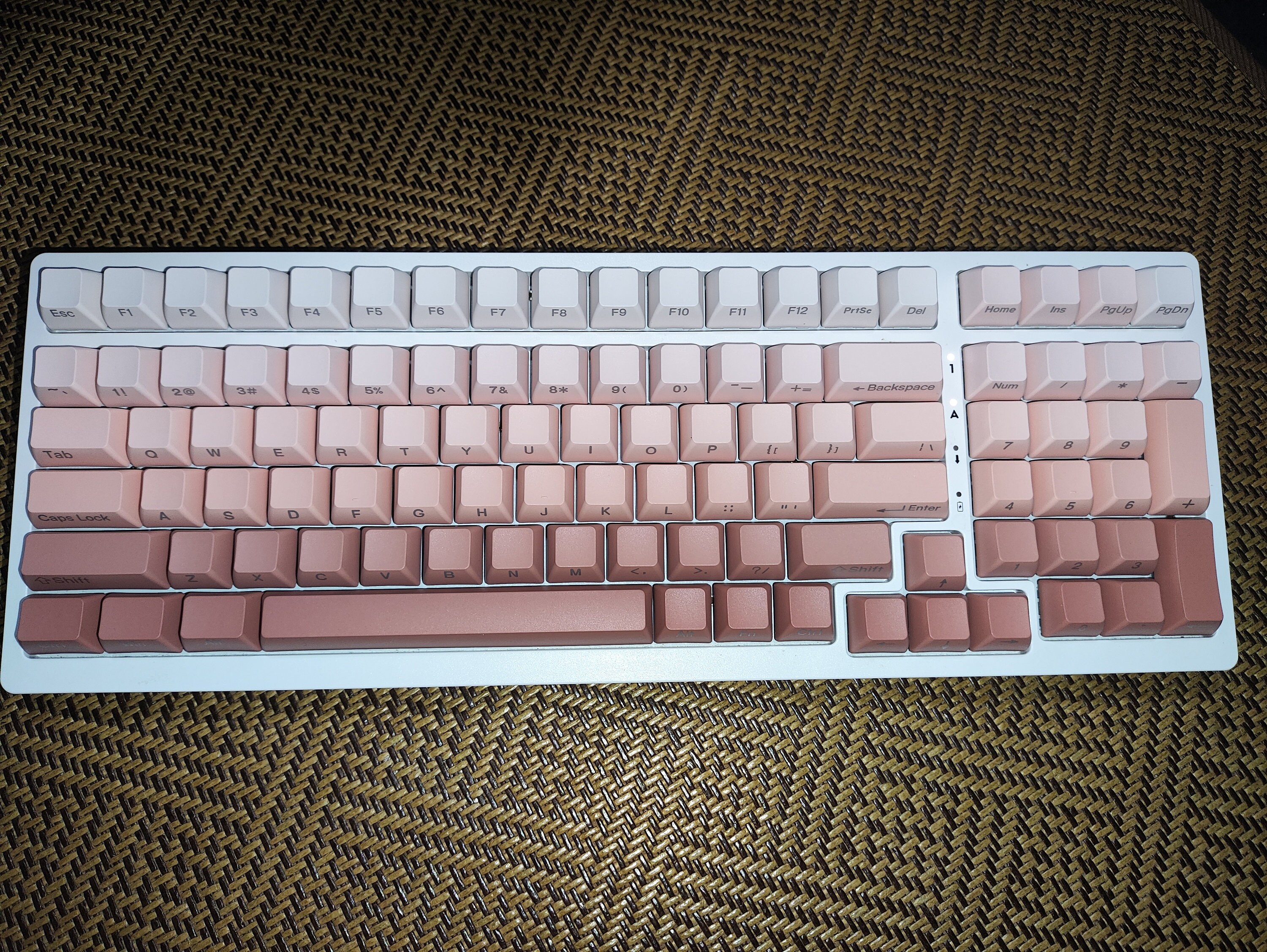 123PCS Pink Gradient Theme Keycap Setside Print Keycapoem - Etsy