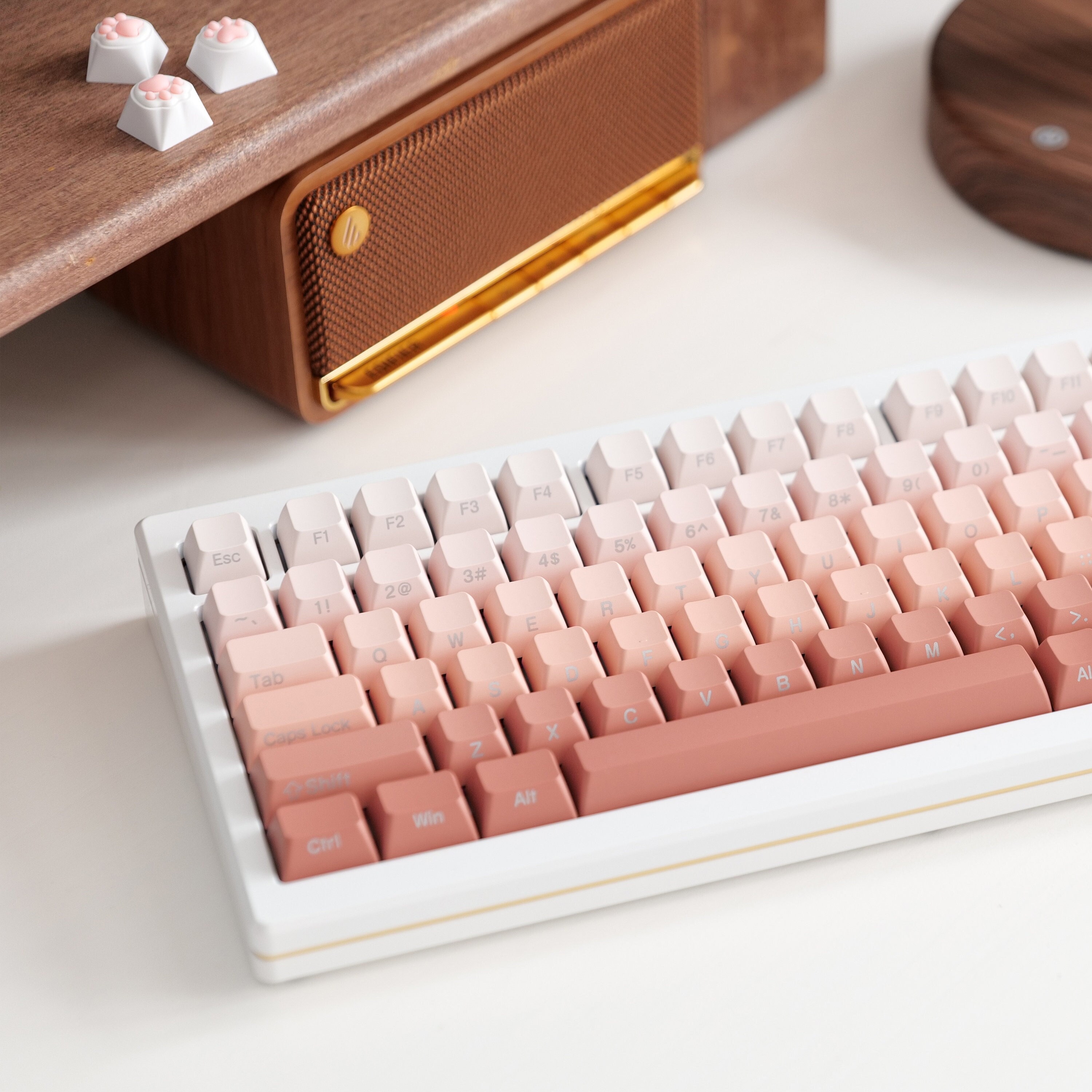 123PCS Pink Gradient Theme Keycap Setside Print Keycapoem - Etsy