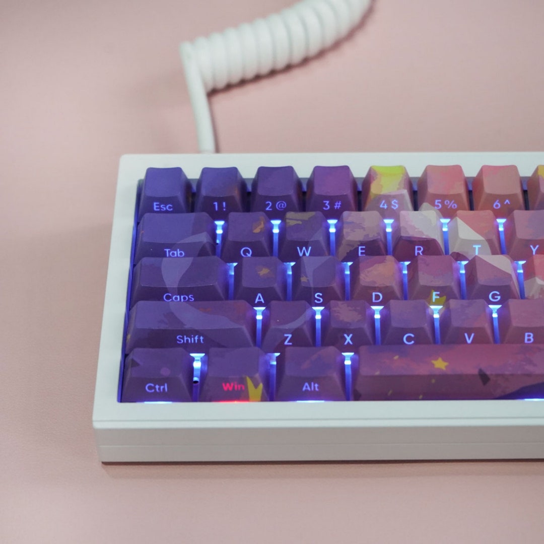 129keys Polaris Theme Keycap Setside Print Backlit Keycappbt - Etsy