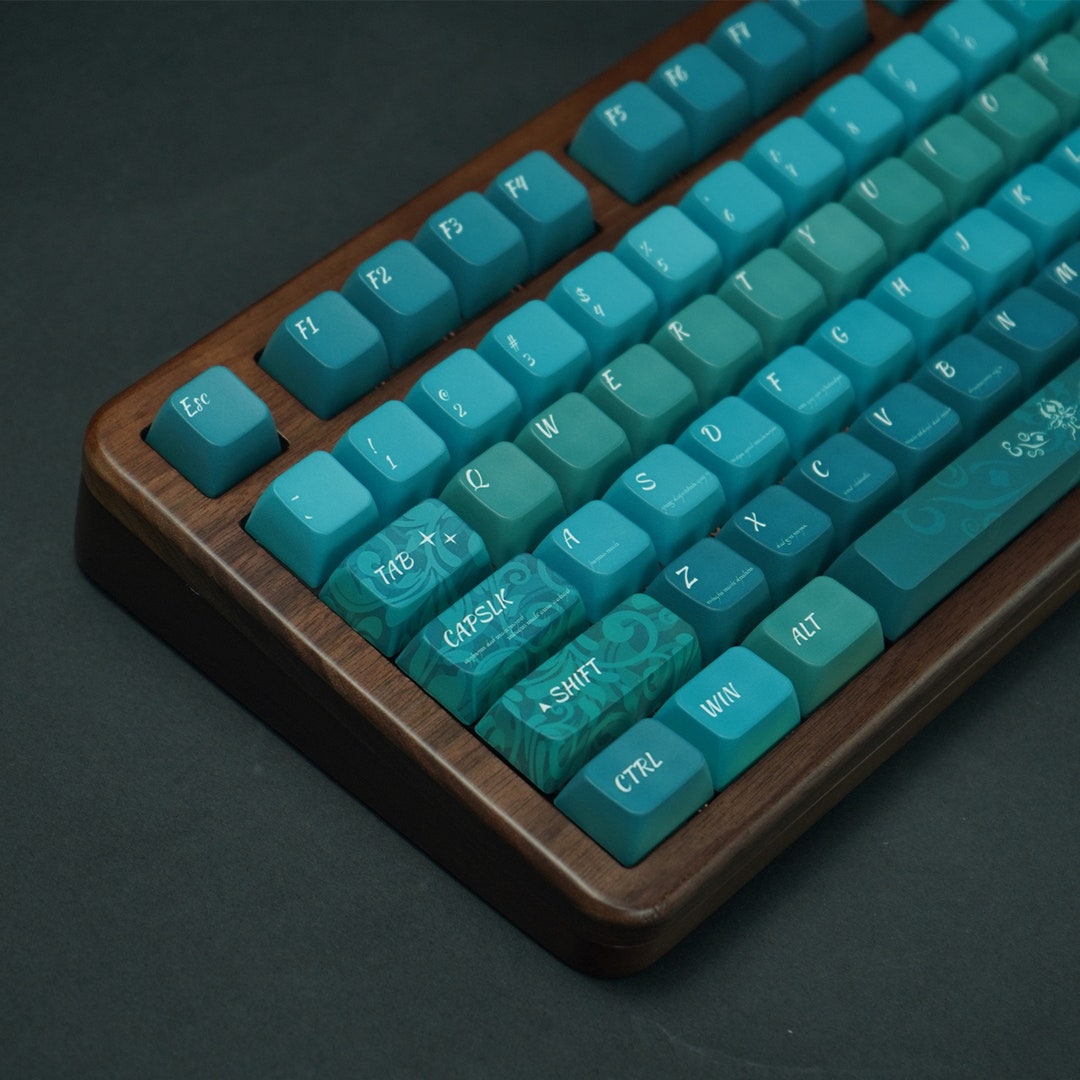 126PCS Forest Green Theme Keycaps Set,mda Keycap,green Keycap,pbt ...