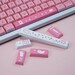 126keys Pink Cat Theme Keycap Set,cute Keycap,pink Keycap,pbt Keycap ...