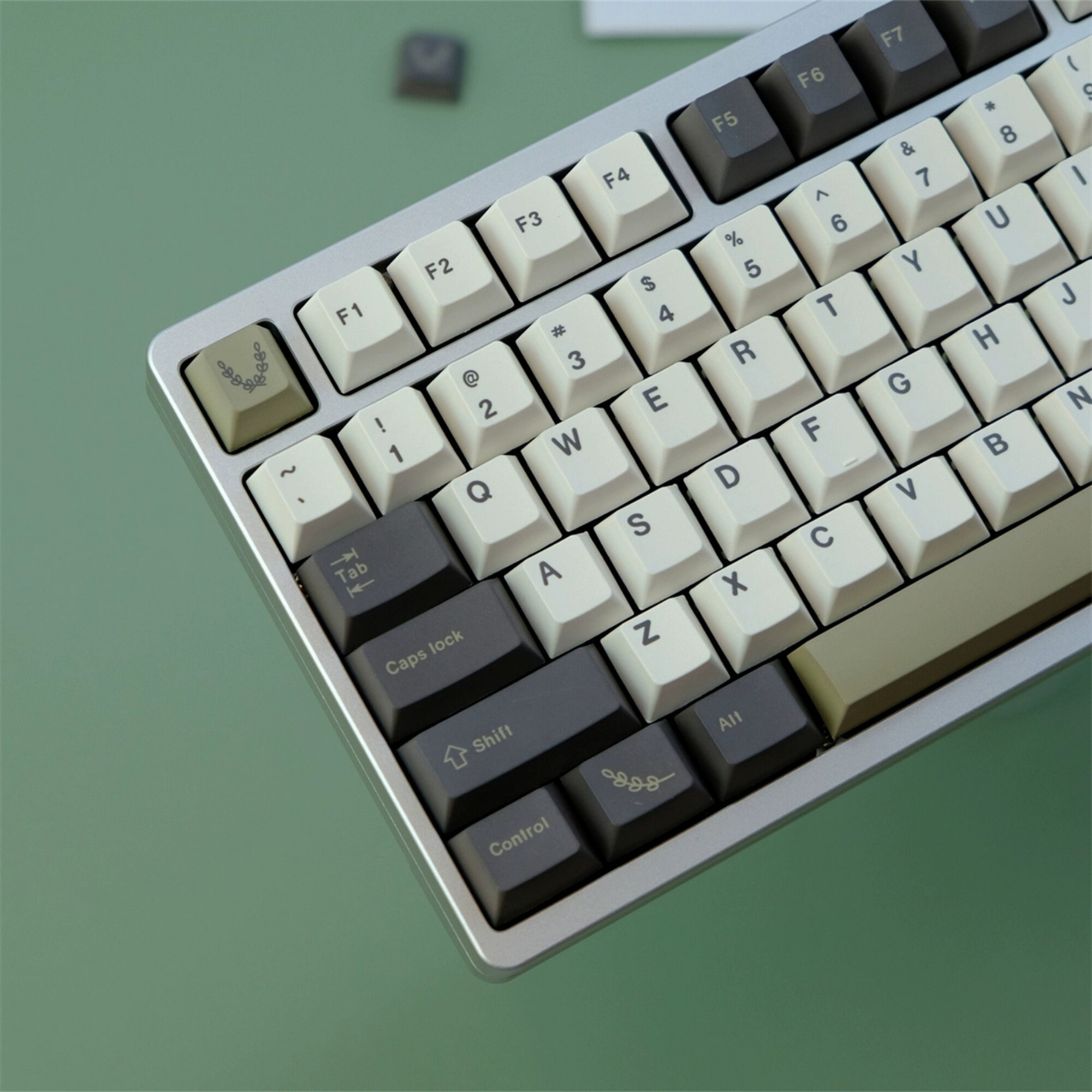 129PCS GMK Olive Theme Keycap Set,green Keycap,cherry Profile Keycap ...