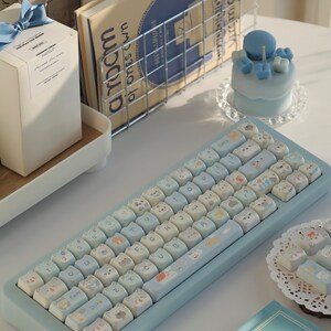 141keys Dog Team Theme Keycap Set,girlish Keycap,cute Keycap,pbt Keycap ...