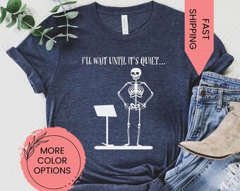 Skeleton Funny Conductor Unisex T-shirt Funny Halloween Gift for ...