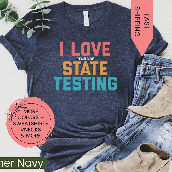 State Testing Shirt Etsy