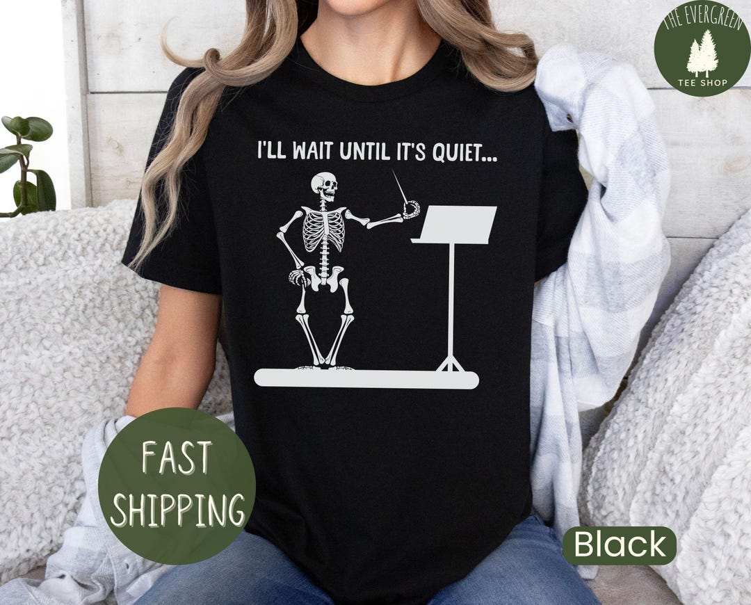 Funny Skeleton Shirt,band Director Tee,marching Band Shirt, Orchestra ...