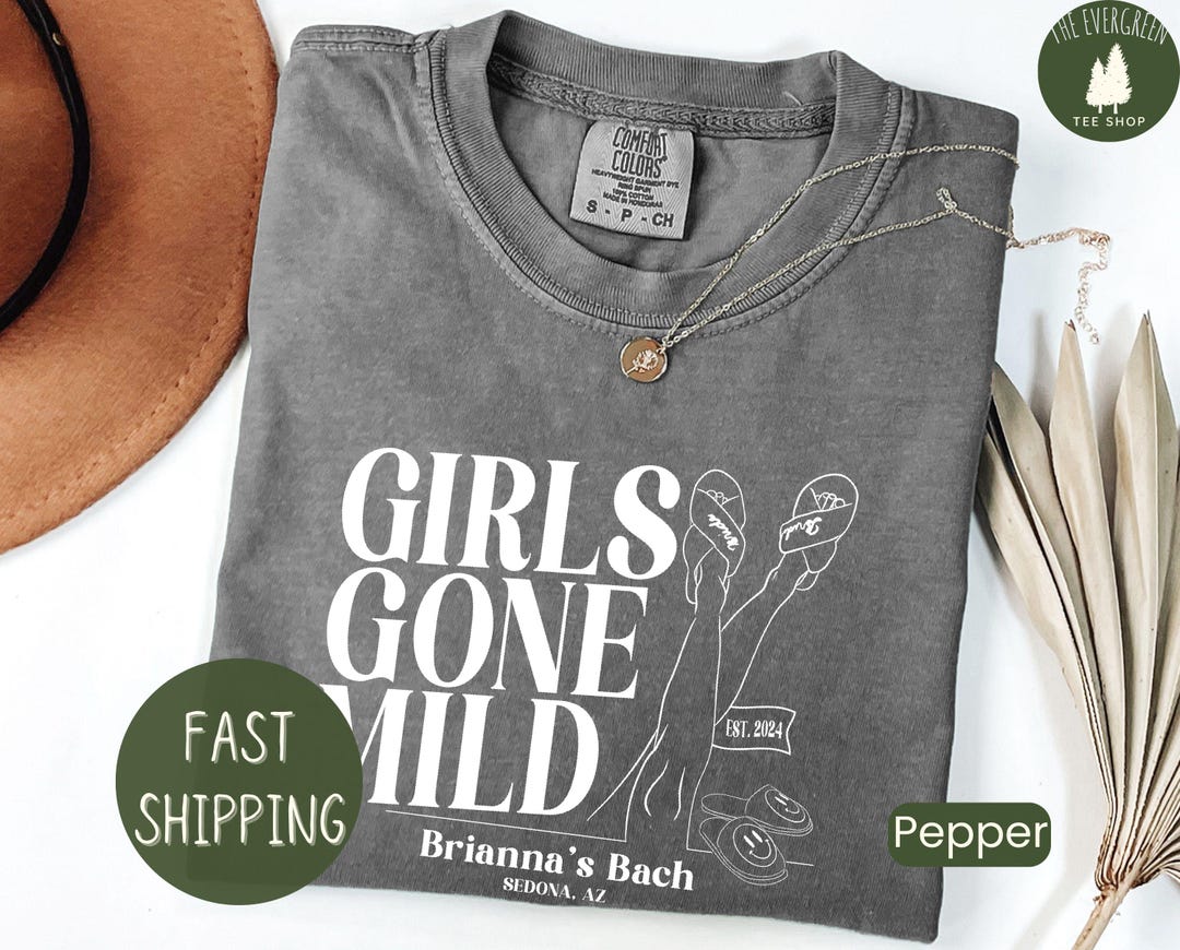 Girls Gone Mild Bachelorette Party Shirts Spa Bachlorette Lux Merch ...