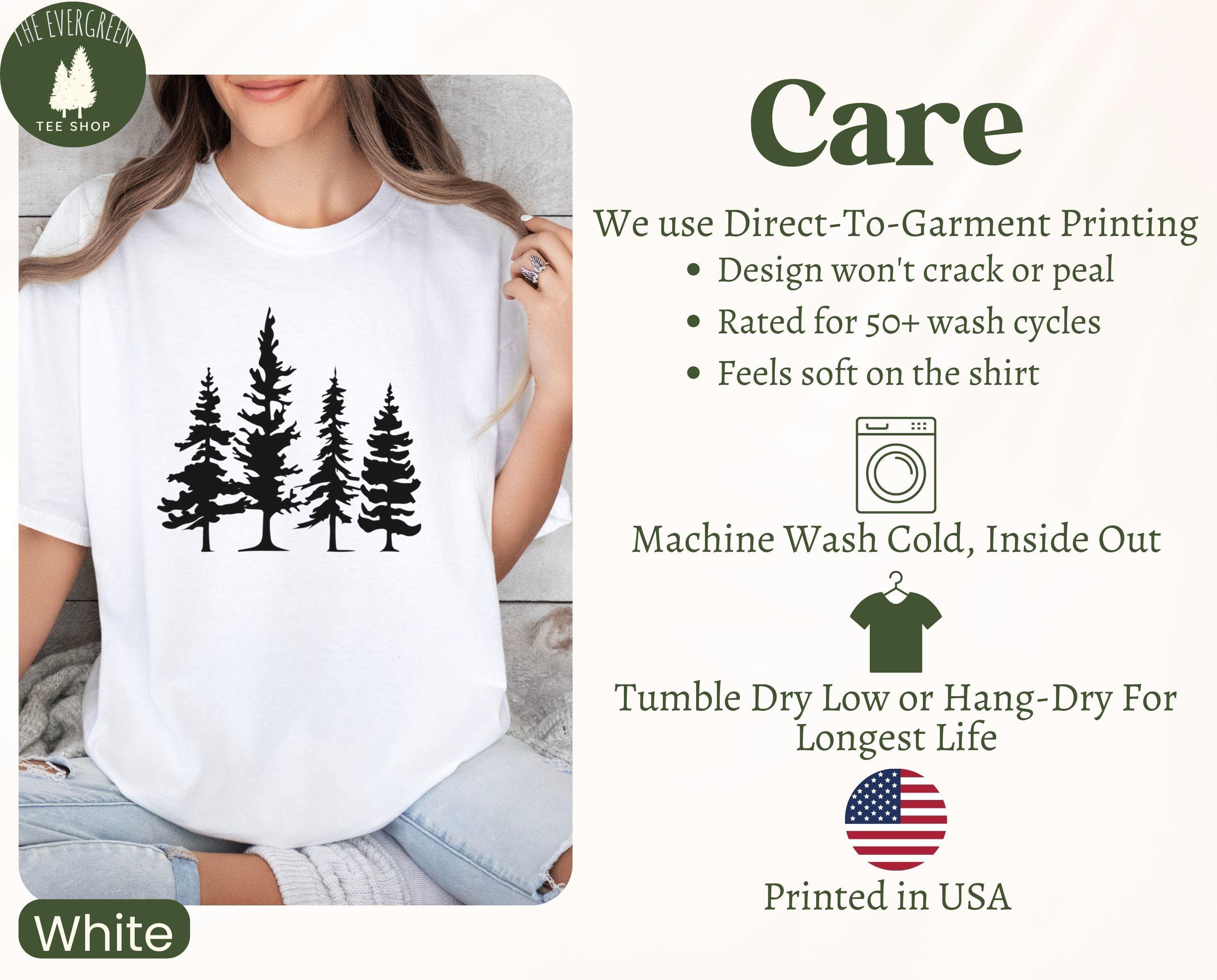 Trees Tee, Pine Tree Shirt, Pine Tree T Shirt, Camping Shirt, Hiking ...