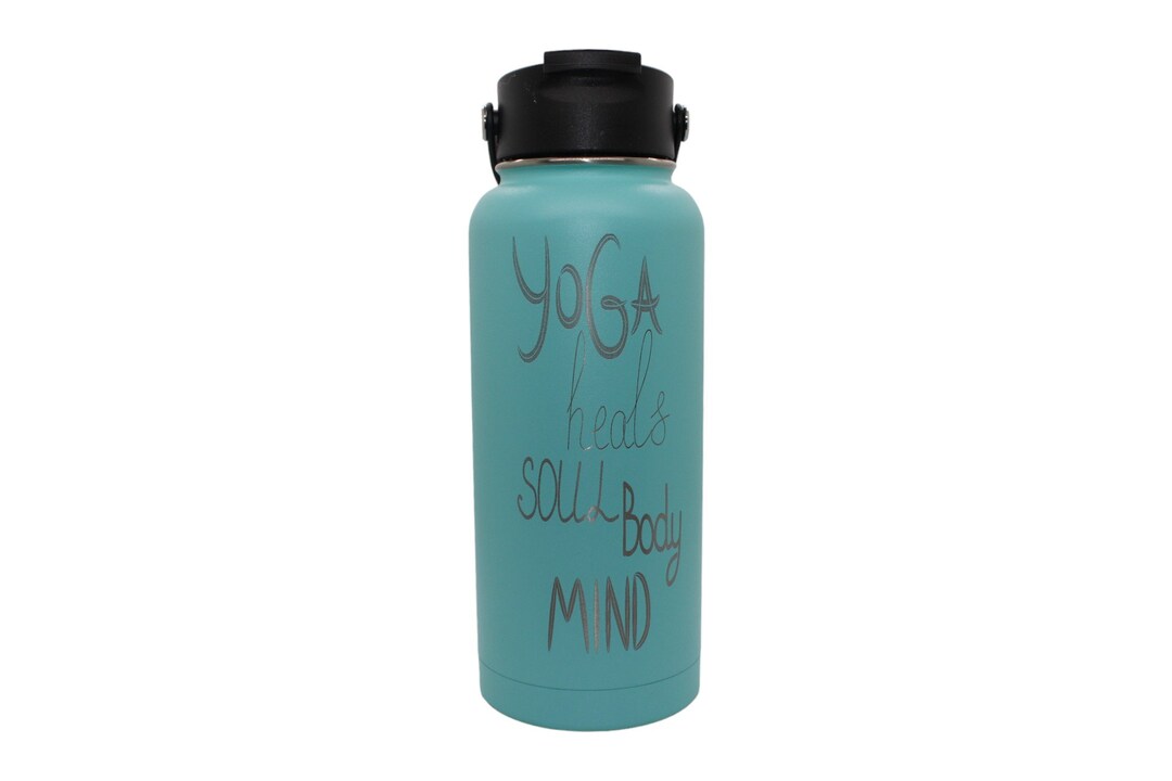 Personalized RTIC 32oz. Insulated Water Bottle "yoga Heals Soul Body ...