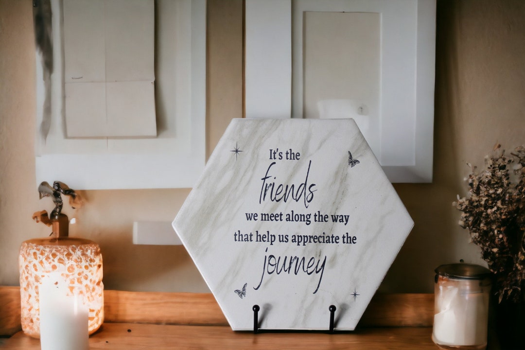 Home Decor Ceramic Tile, Laser Engraved With Stand - Etsy