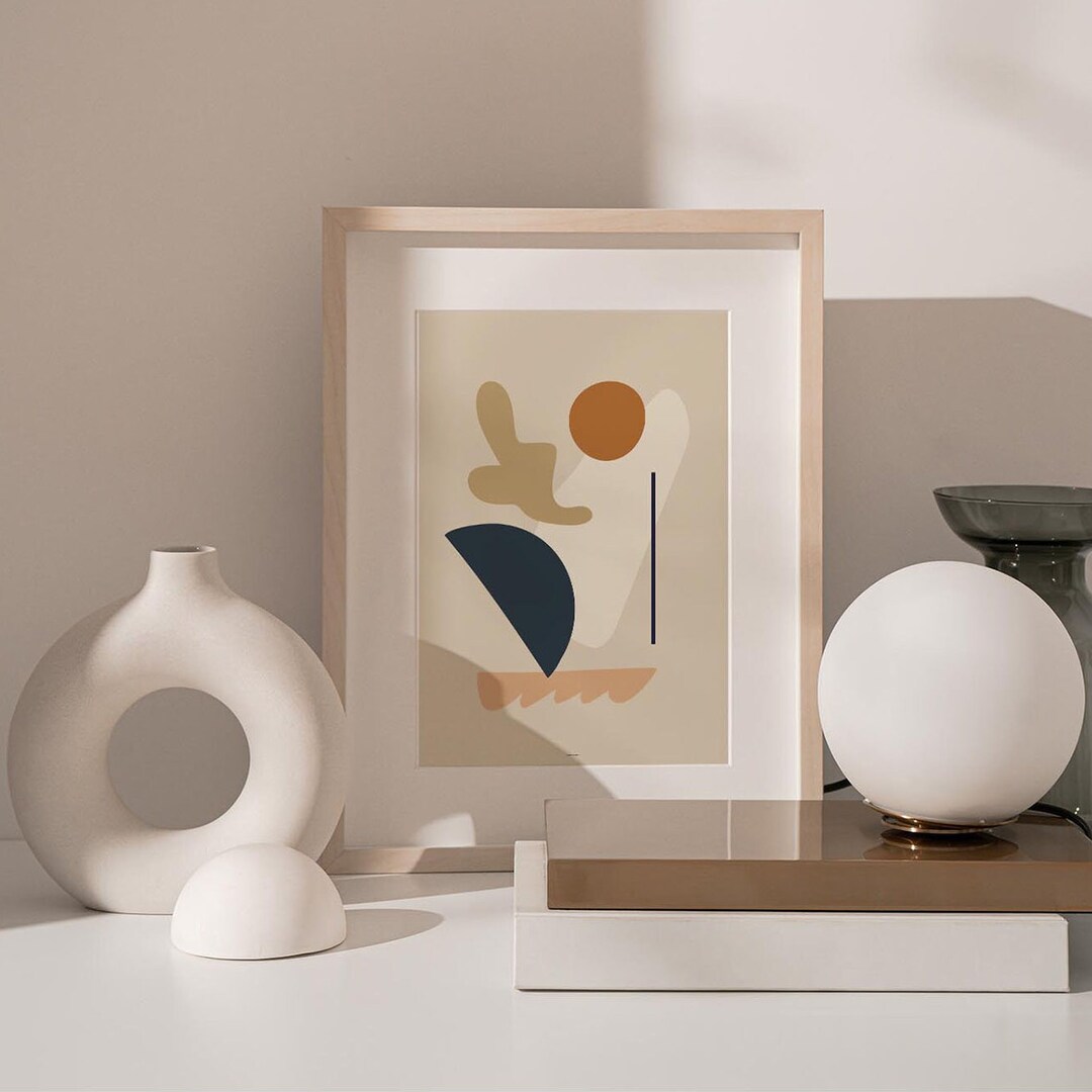 Abstract Organic Composition Wall Decor | Organic Shapes Composition ...