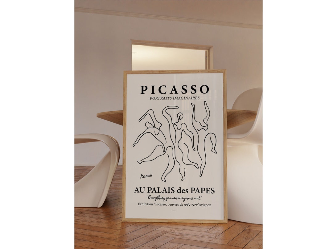 Picasso Poster | Picasso Dance Figures | One Line Art | Picasso ...