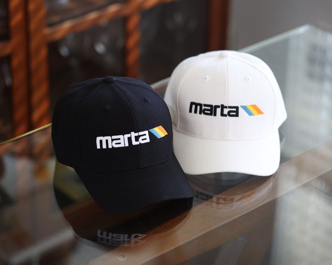 MARTA Embroidered Hat - Atlanta Georgia - Retro Baseball Cap - Etsy