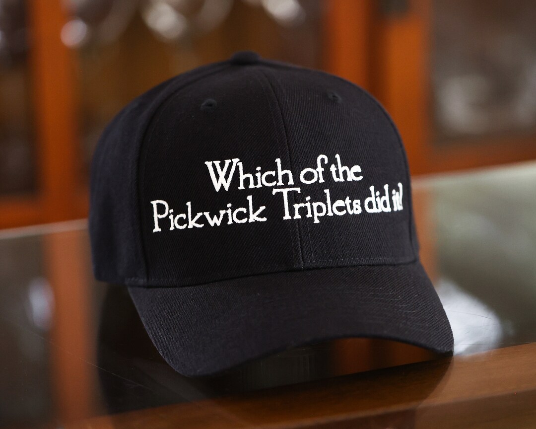 Only Murders in the Building Pickwick Triplets hat embroidered baseball ...
