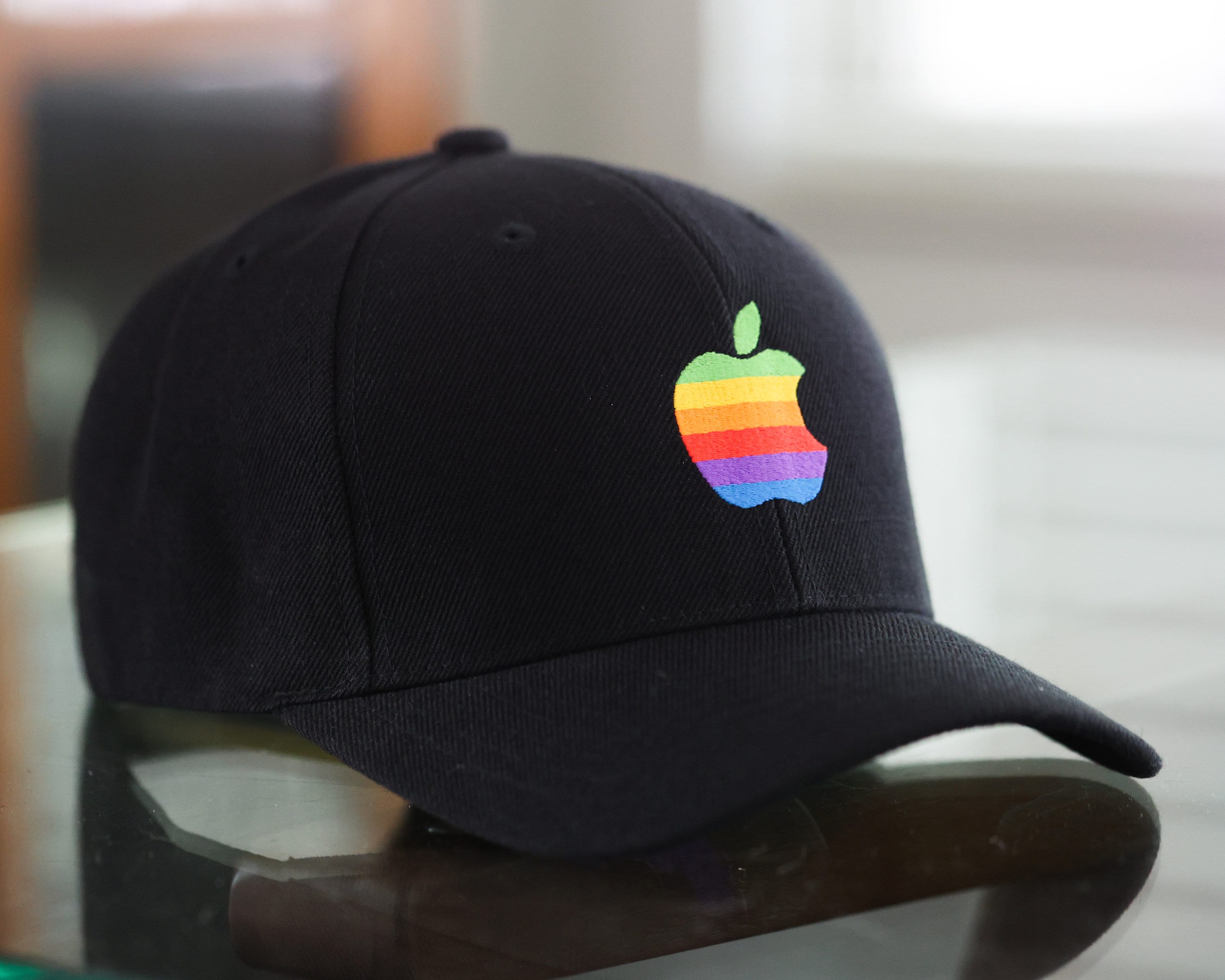 Retro Apple Computers Rainbow Logo Hat - Embroidered Retro Apple Computers Rainbow Logo Hat - Embroidered