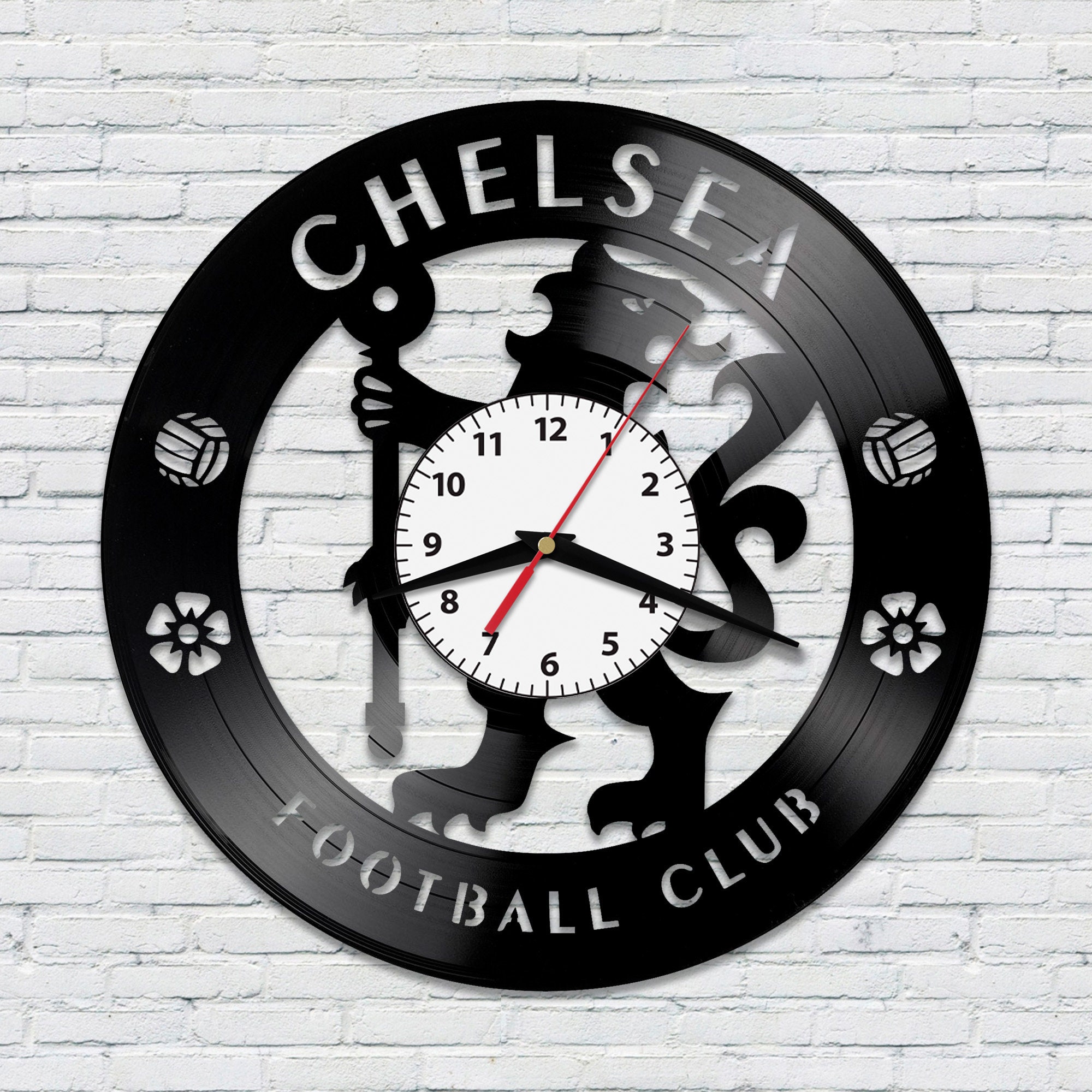 Football Vinyl Clock, Cnc Laser Cut File, Gym Cdr Dxf Svg Cutter Vector ...